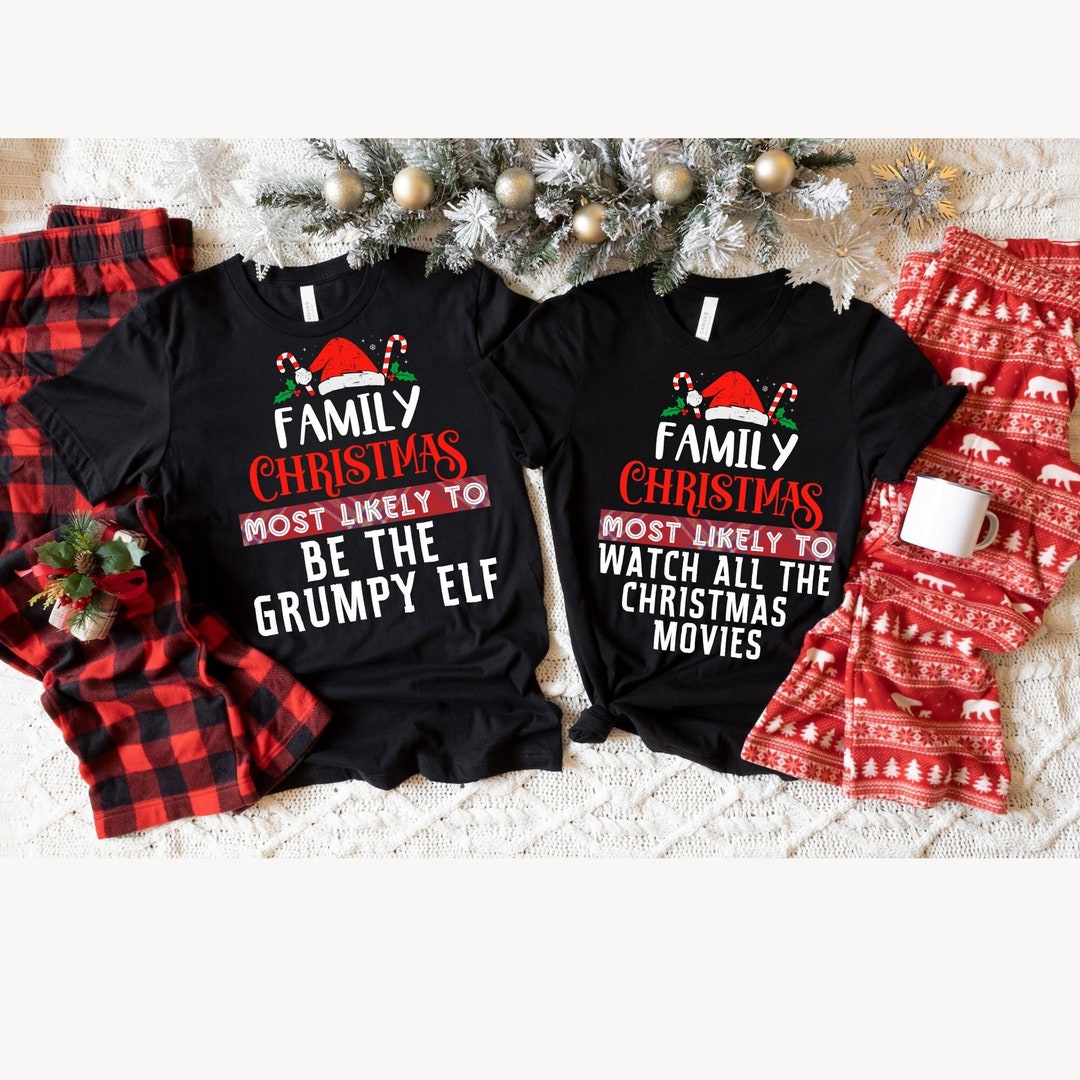 Matching Christmas Family Group Tees, Funny Family Group Matching ...