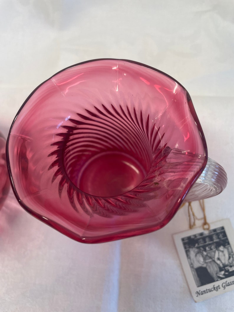 Nantucket Cranberry Glass - Etsy