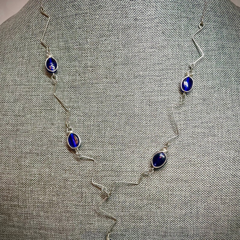 Zig Zag Necklace - Etsy