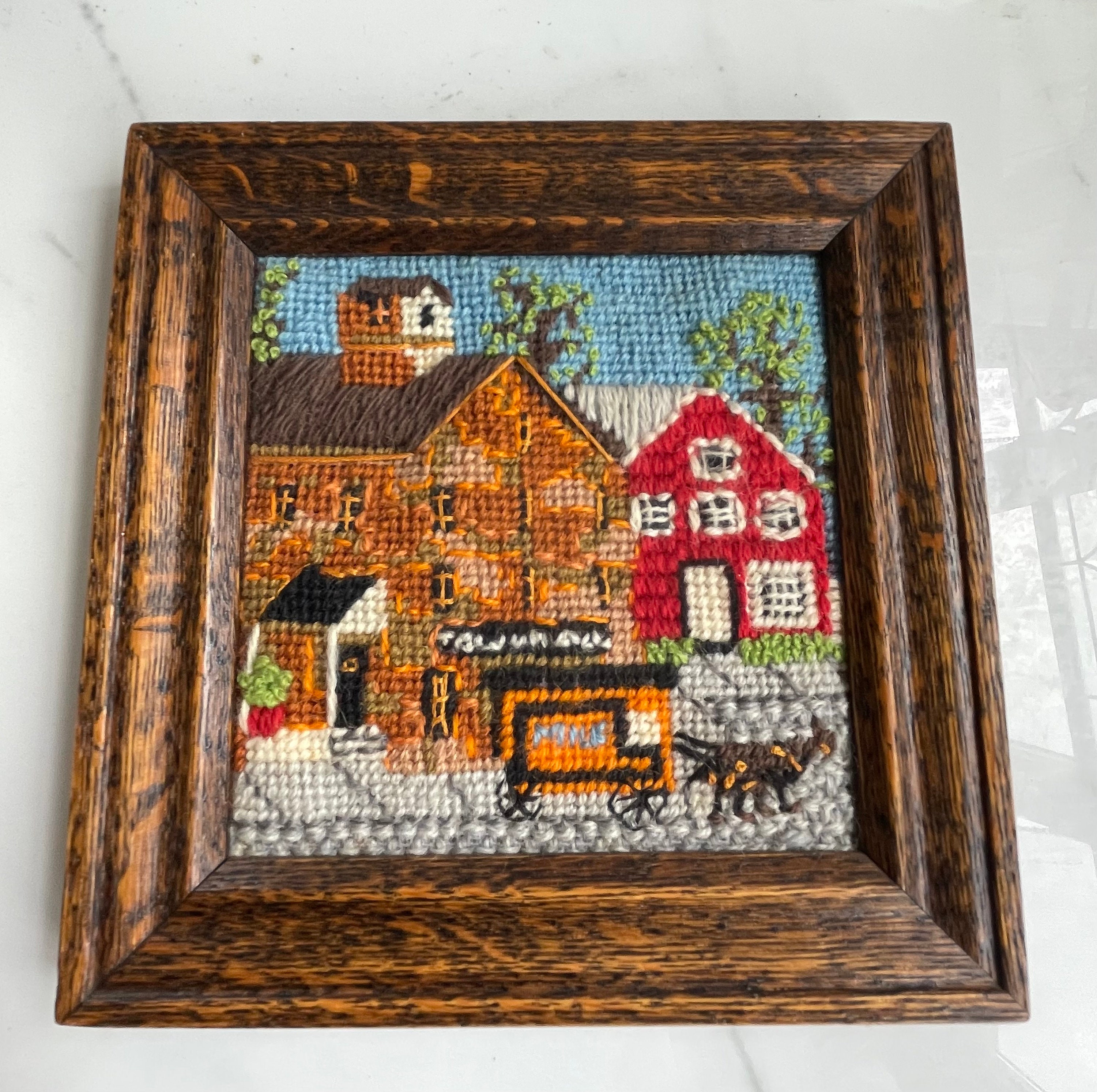 Small Country Stitchery Framed - Etsy