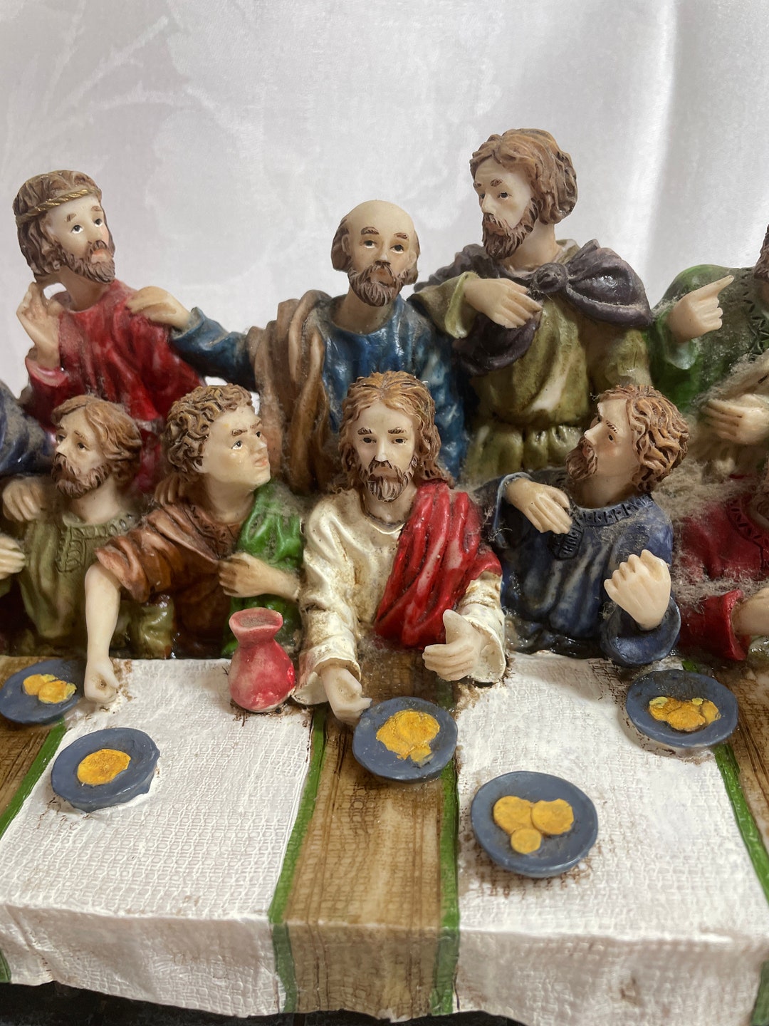 Vintage Resin Last Supper 10”x5” - Etsy