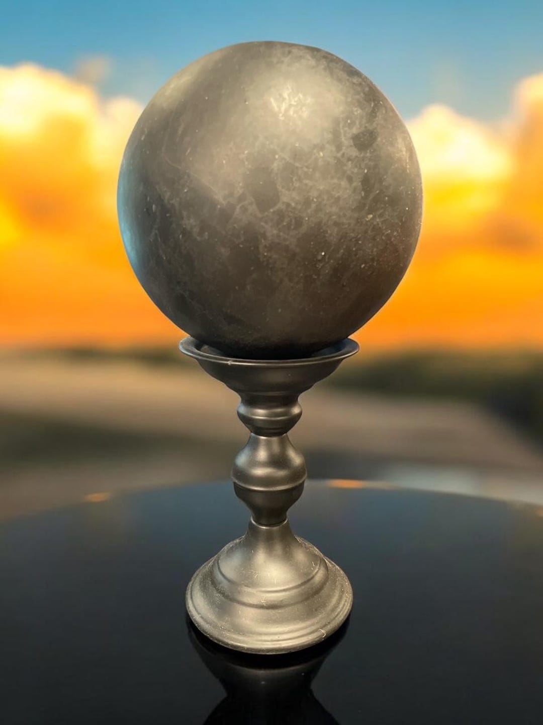 Shungite Sphere W/ Stand - Etsy