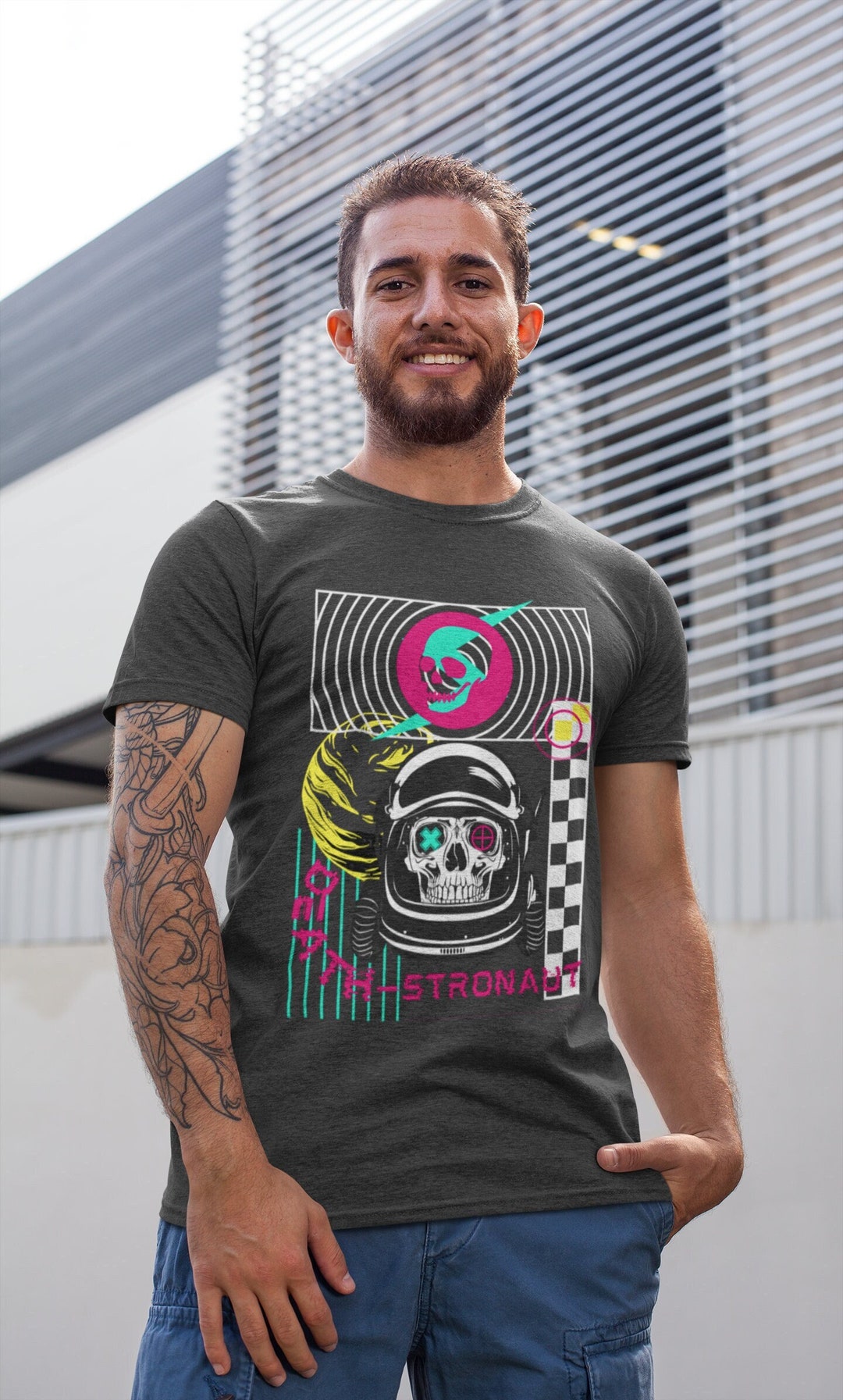 Astronaut Shirt | Cyber Goth Shirt Cyberpunk Shirt Futuristic Astronaut ...