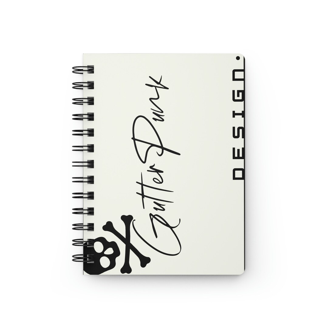 Gutter Punk Design Notebook 5x7 Skull Notebook Punk Notebook School ...