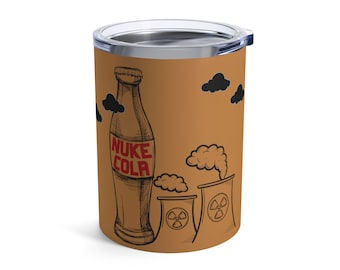 Nukes Coffee 10oz Tumbler | Fallout Travel Mug Coffee Tumbler Coffee ...