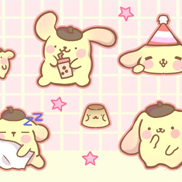 Pom Purin Sticker - Etsy