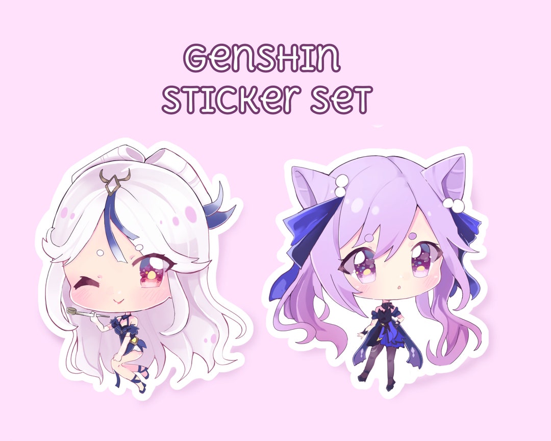 Keqing Ningquang Stickers Genshin Impact Decal Art Liyue Skins - Etsy