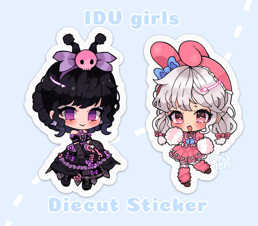 Cute IDV Stickers Girl Sanrio Cute Art Decals - Etsy