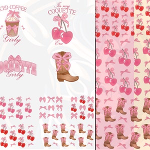 Coquette Bundle 25 Designs SVG PNG in My Coquette Era, Coquette Bow ...
