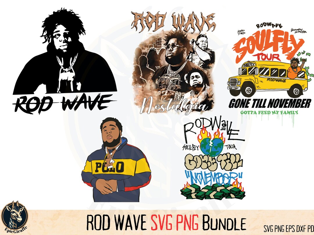 Rapper Rod Wave Tour PNG SVG Designs 90S Rap Music - Etsy UK