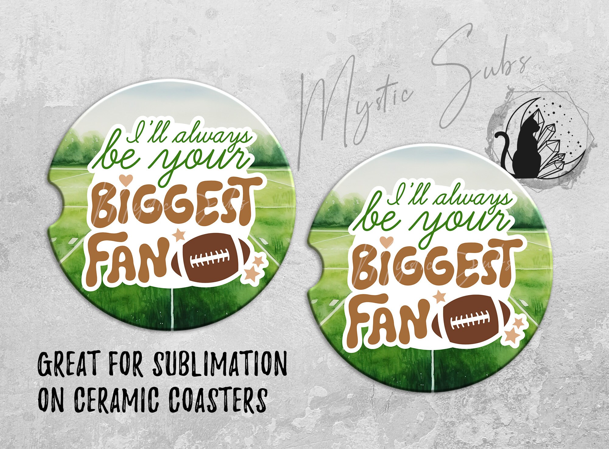 Football Car Coaster Png Bundle, Sports Coaster Designs, Retro ...