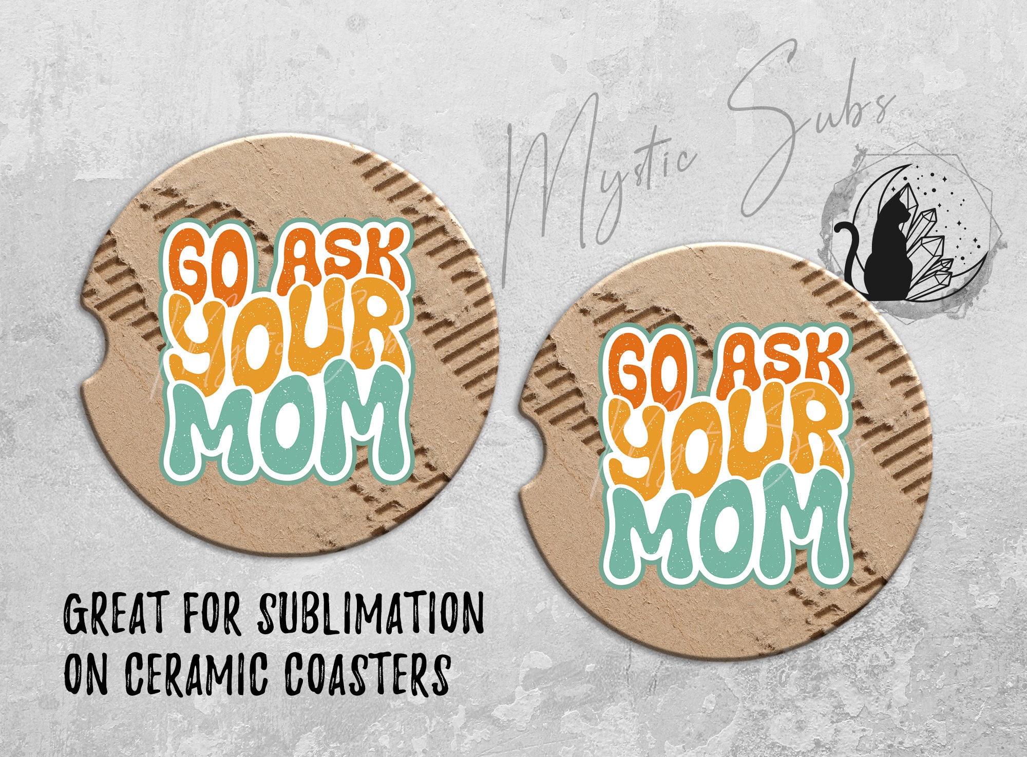 Father's Day Car Coaster Png Bundle, Dad Coaster Designs, Daddy ...