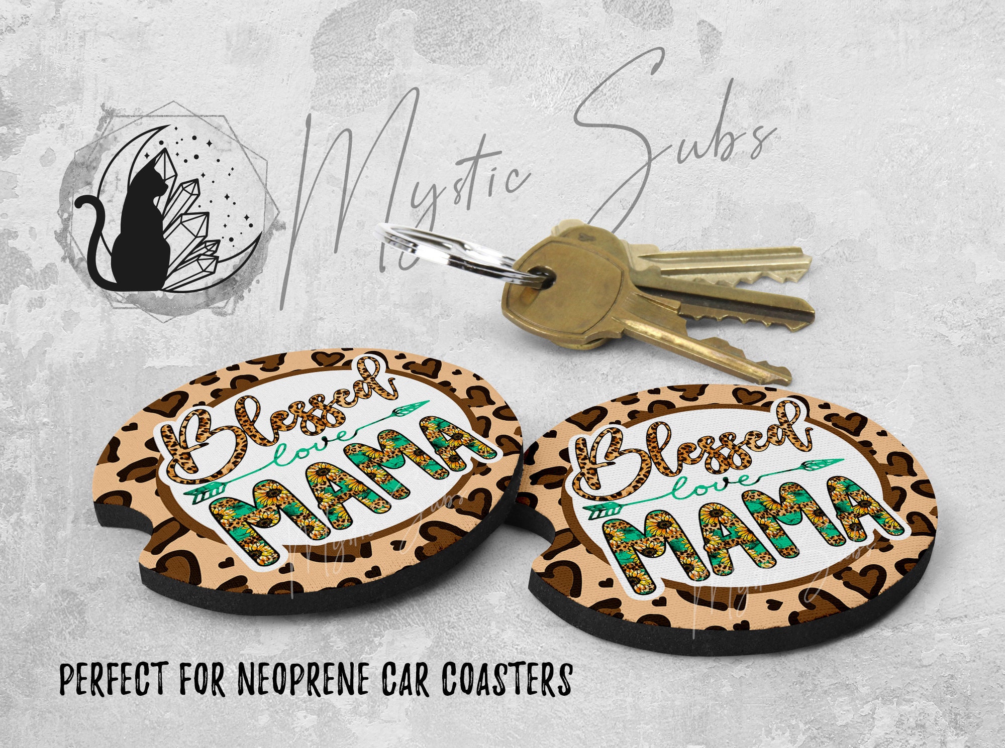 Mom Car Coaster Png Bundle Mama Coaster Designs Mother - Etsy