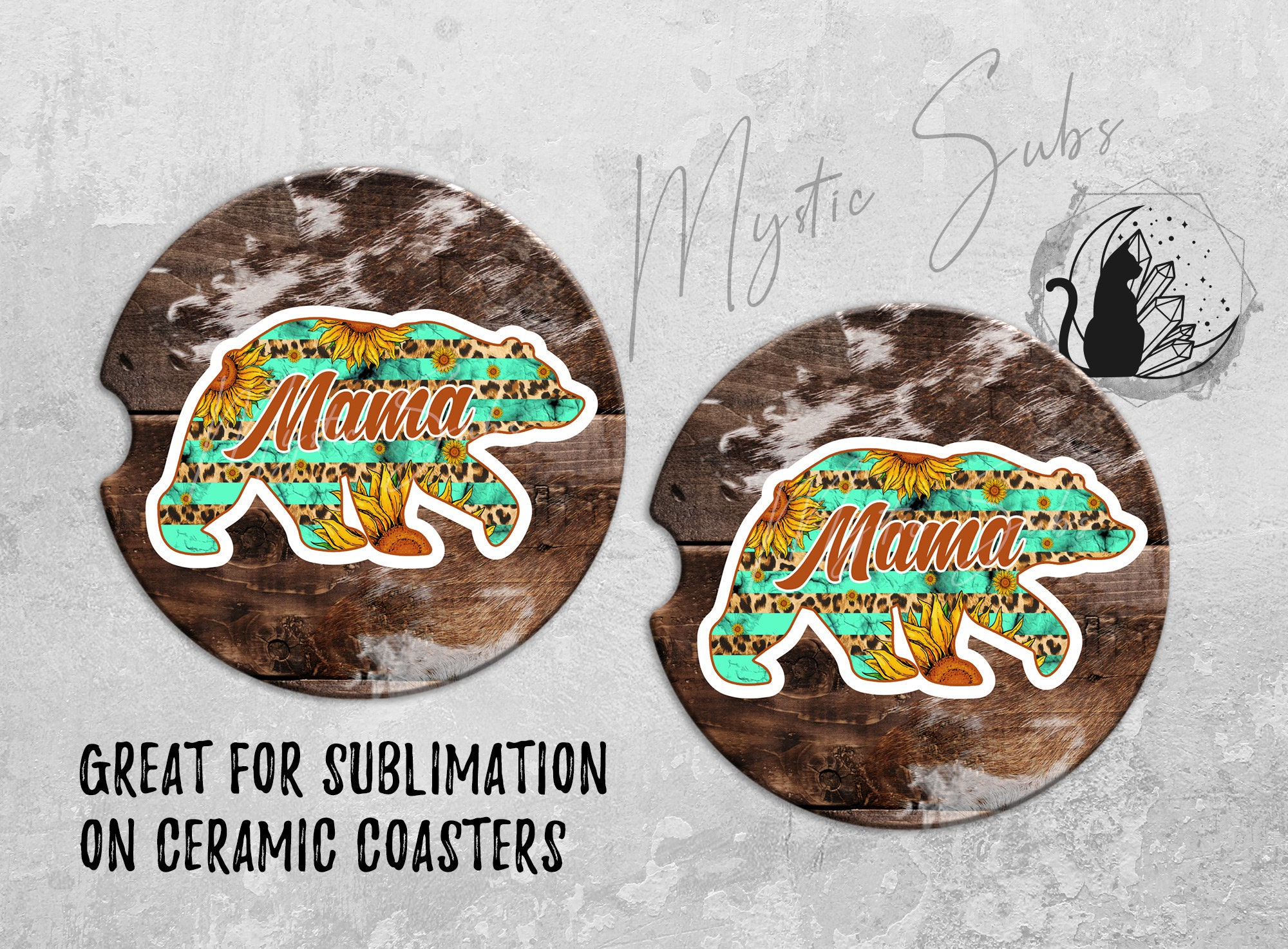 Mom Car Coaster Png Bundle Mama Coaster Designs Mother - Etsy