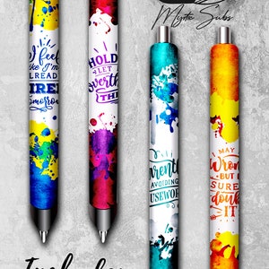 Funny Pen Wrap Png Bundle, Sarcastic Vinyl Pen Wrap Designs, Snarky ...