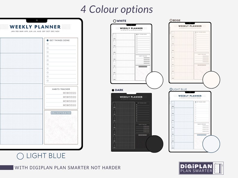 ADHD Weekly Planner Printable Productivity Planner Habits - Etsy