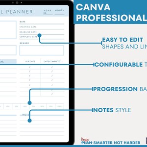Canva Templates Printable Digital Planner Professional Editable ...