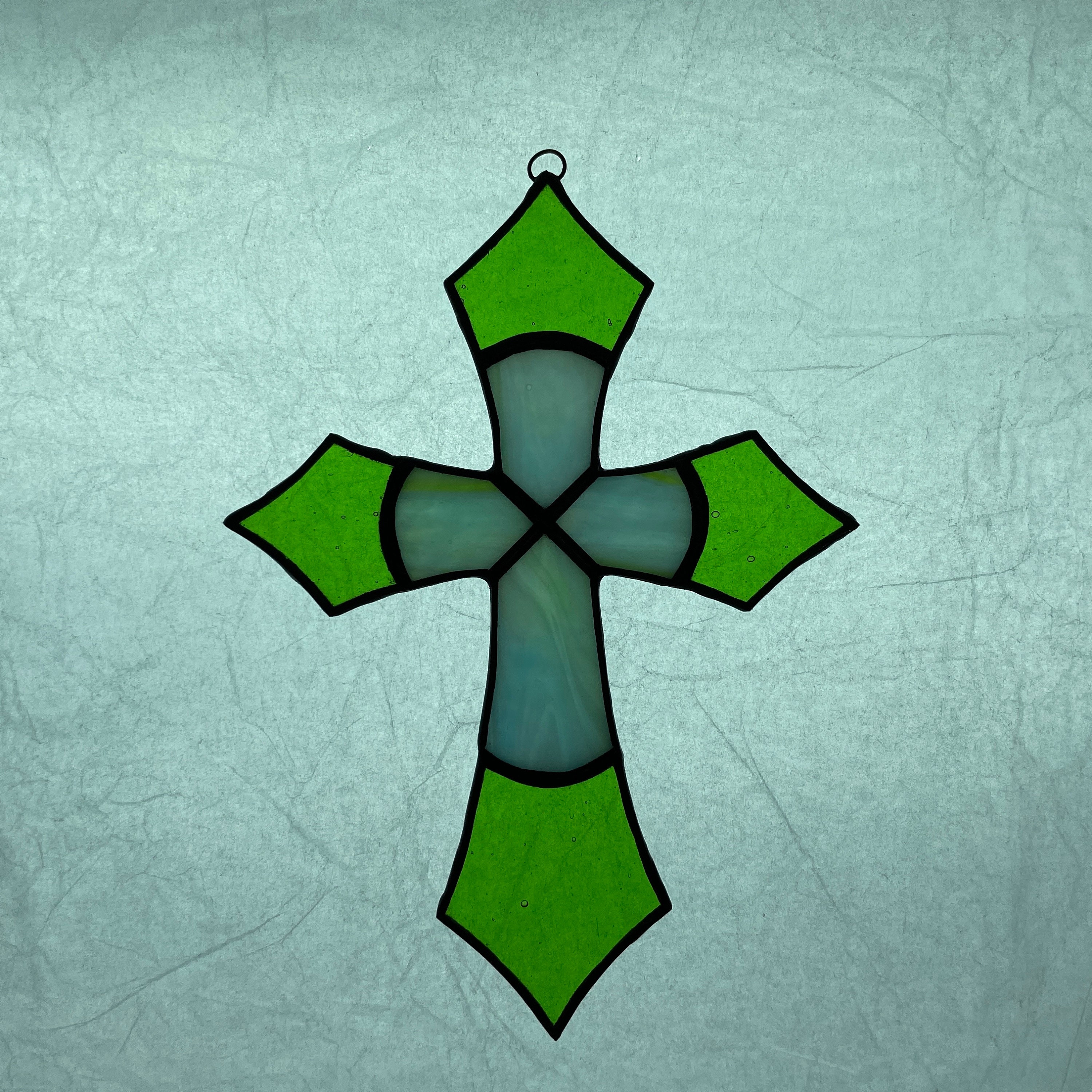 Stained Glass Cross, Stained Glass Window Hangings, Stained Glass ...