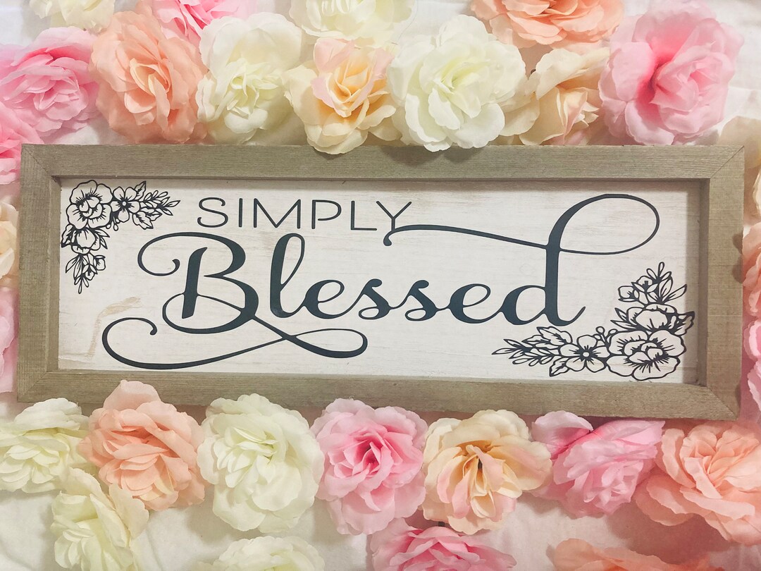 Simply Blessed Wall Decor - Etsy