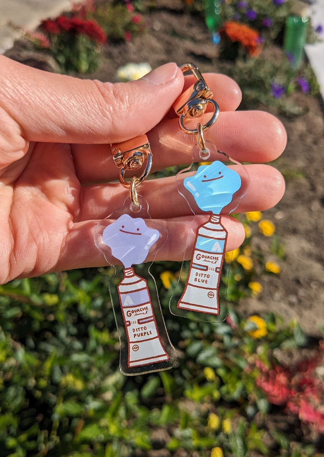 Ditto Paint Acrylic Keychain - Etsy