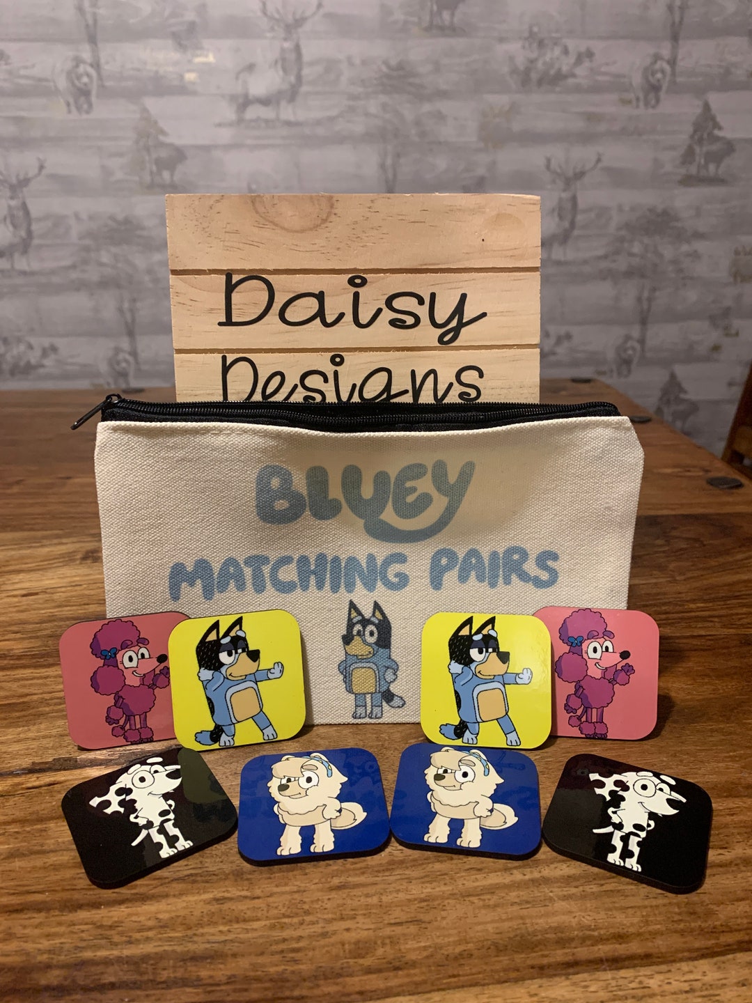 Bluey Matching Pairs Game. Can You Personalised to Any Character - Etsy