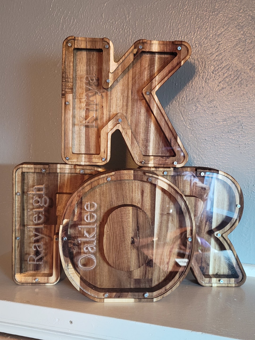 Alphabet Piggy Bank-personalized - Etsy