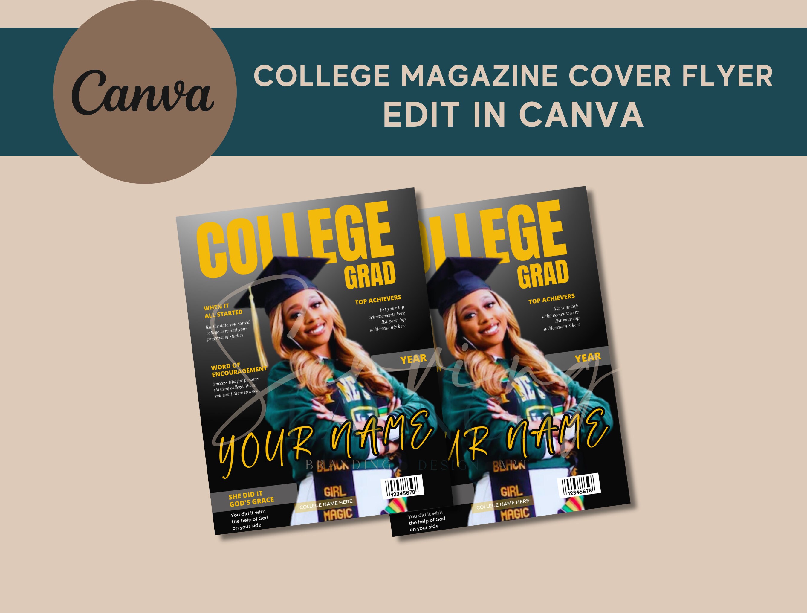 College Magazine Cover Design