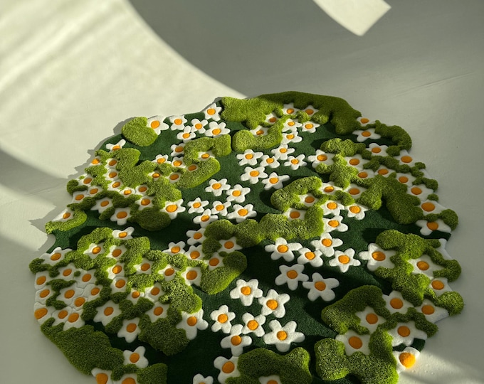 Landscape Tufted Custom Rug, Custom Rugs, Mossy Rugs, Tufted Rugs, 3D ...