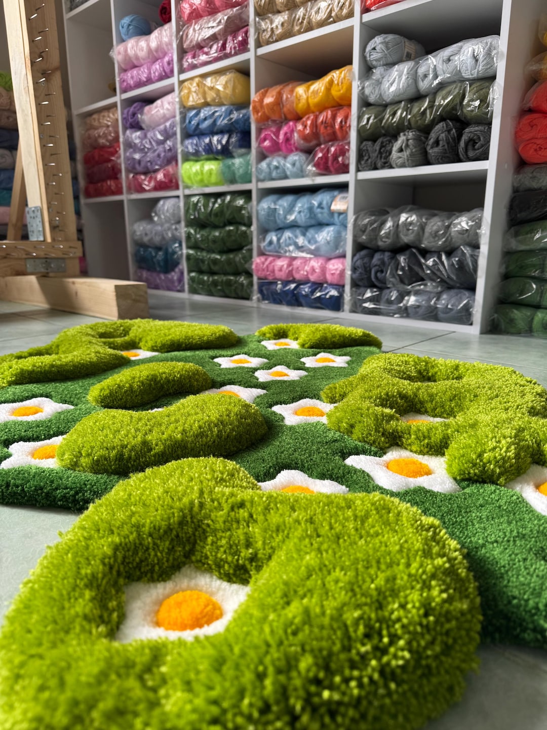 Landscape Tufted Custom Rug, Custom Rugs, Mossy Rugs, Tufted Rugs, 3D ...