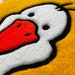 Handmade Funny Goose Rug | Custom Color Options | 100% Acrylic Yarn ...