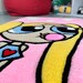 Custom Cartoon Character Rug - Handmade Plush Nursery Decor, Colorful ...