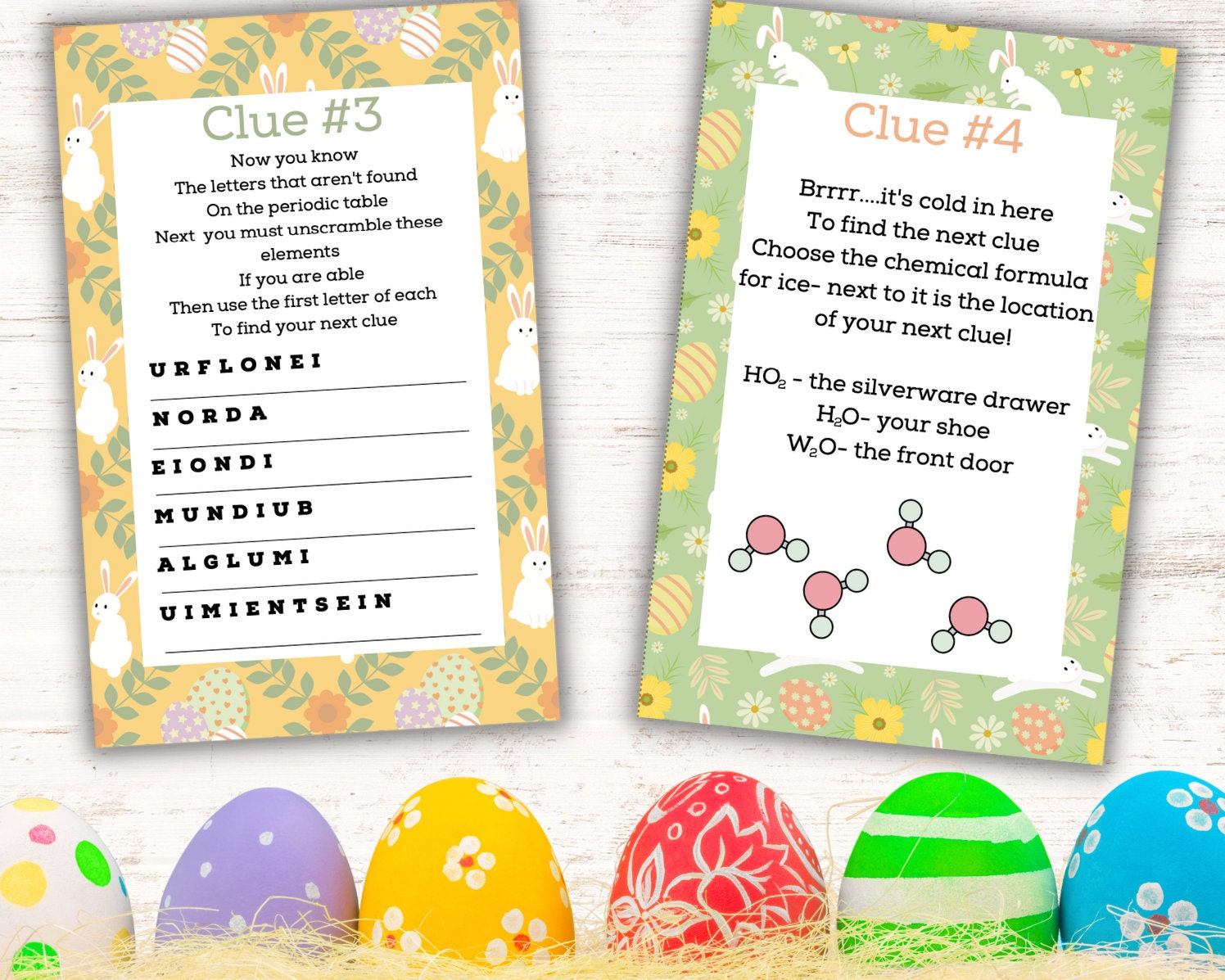 Chemistry Periodic Table Easter Basket Scavenger Hunt for Teens and ...