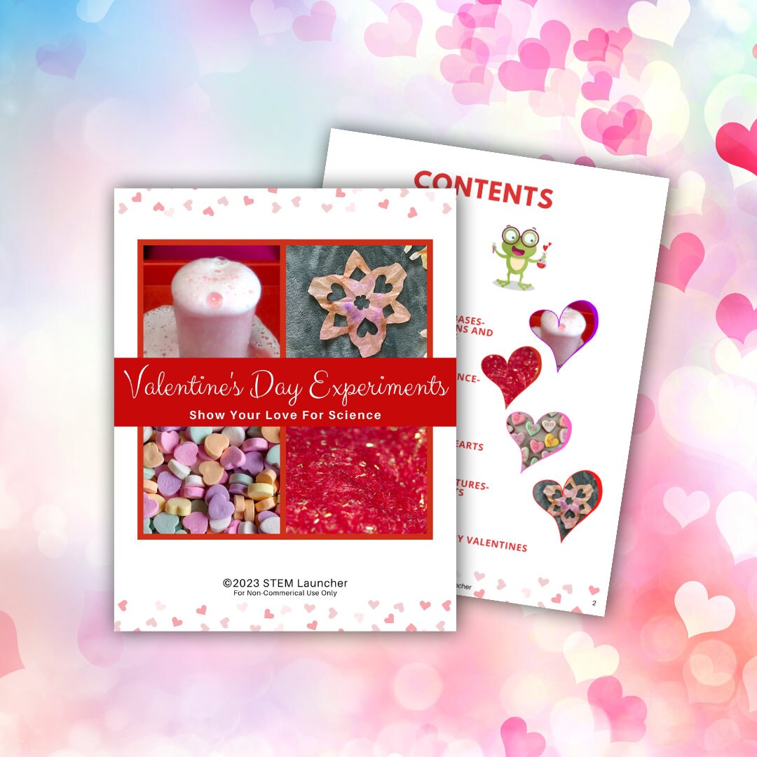 Valentine's Day Science Experiments Downloadable Book With Worksheets ...