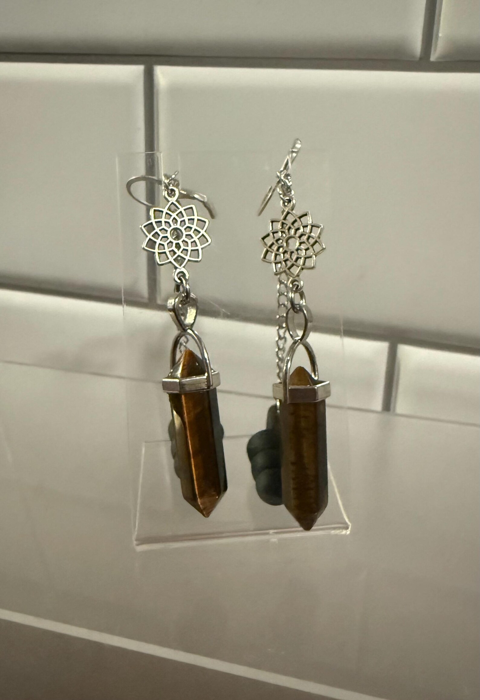Crystal Hexagonal Earrings Ear Plugs - Multiple Colors ! - Etsy