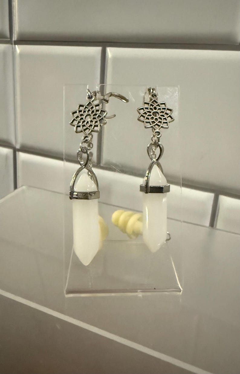 Crystal Hexagonal Earrings Ear Plugs - Multiple Colors ! - Etsy