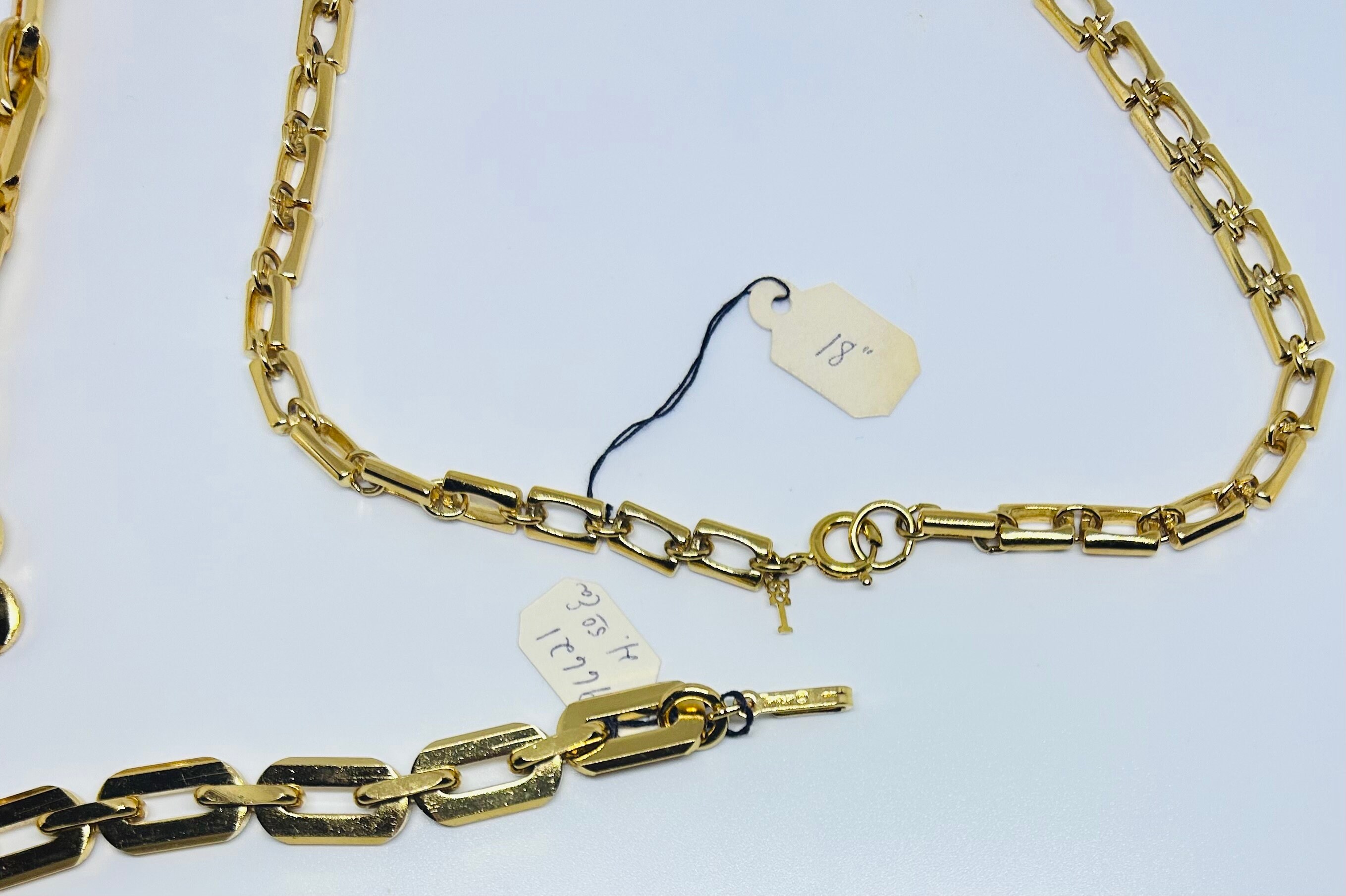 Trifari Necklace Group: Gold Link Chain - Etsy