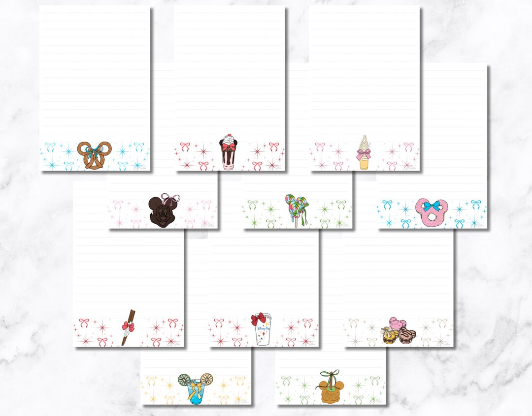Bowtiful Snacks Notepad 40 Page 4"x6" Notepad **listing is for ONE ...