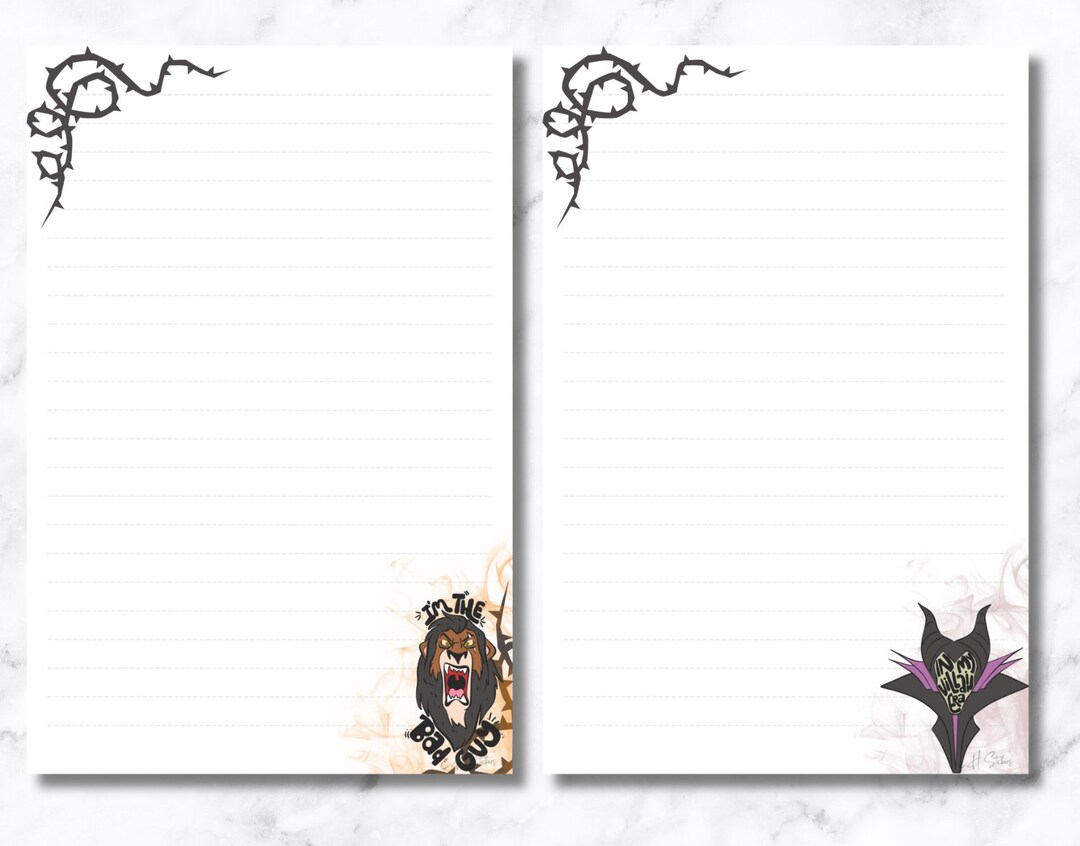 Villains Era Notepad40 Page 4x6 Notepad listing is for ONE Notepad ...