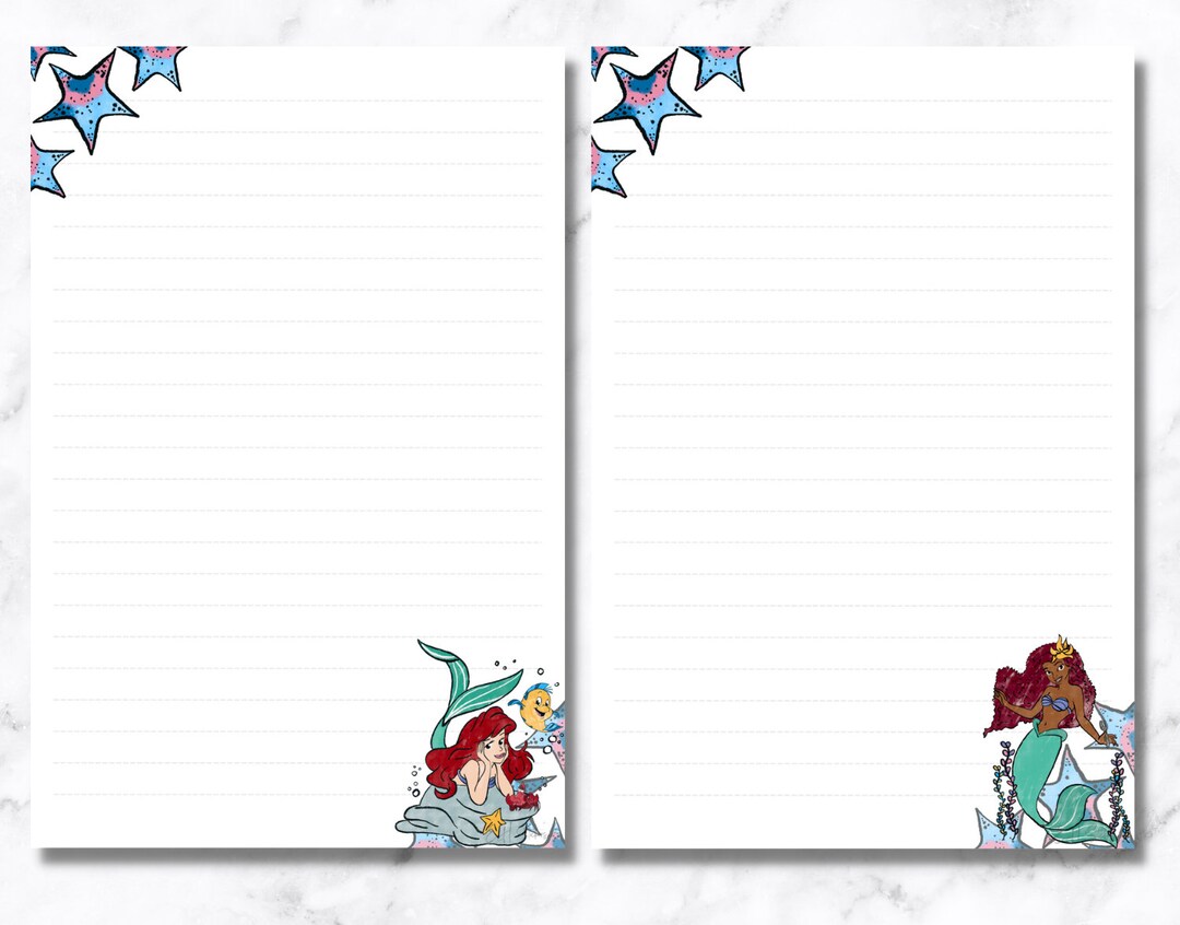 Mermaid Gal Notepad 40 Page 4"x6" Notepad **listing is for ONE Notepad ...