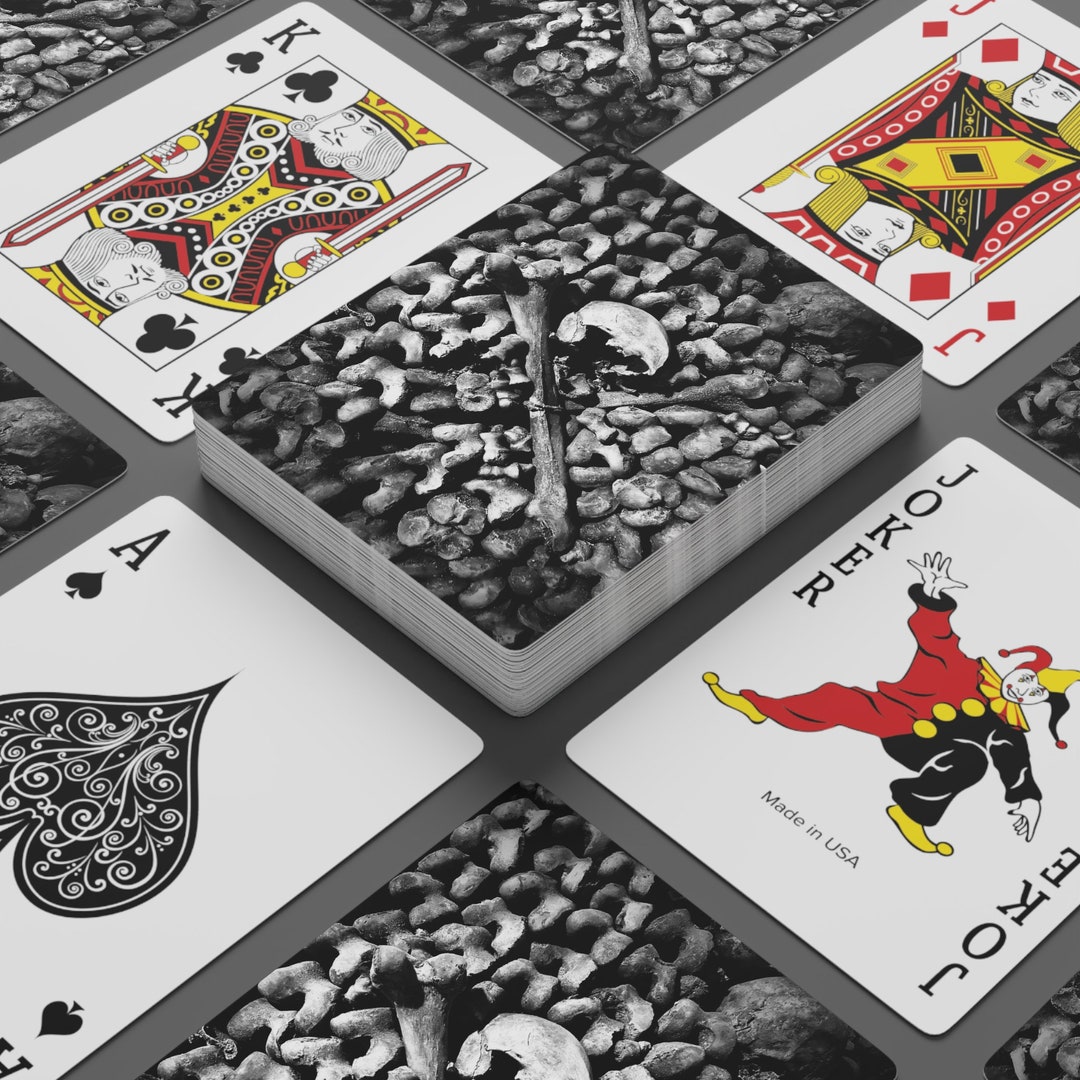 Poker Skull and Crossbones Custom Poker Cards Skull Poker - Etsy