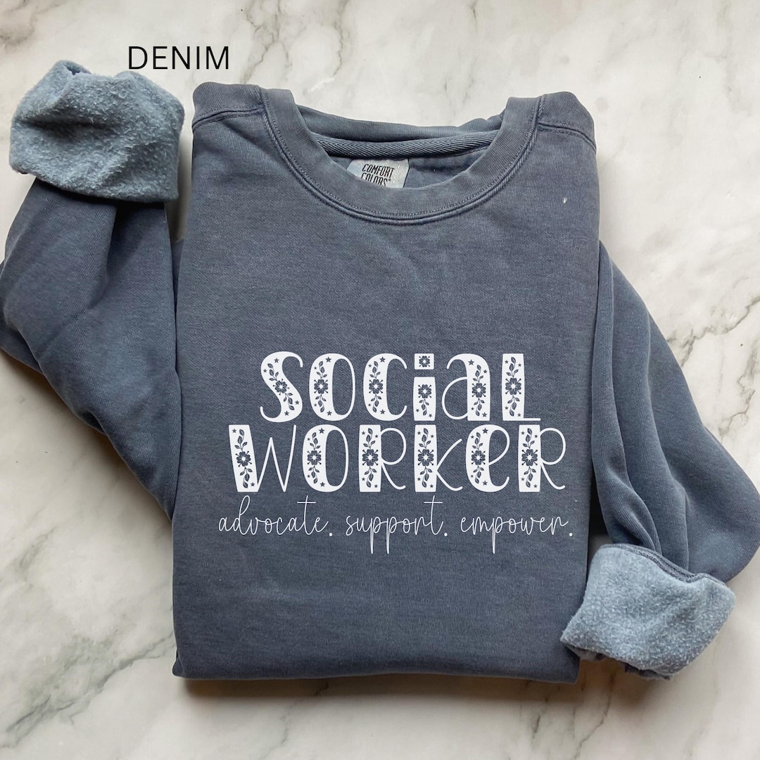 Social Work Sweatshirt, Social Work Shirt, Social Worker Gift, MSW LCSW ...