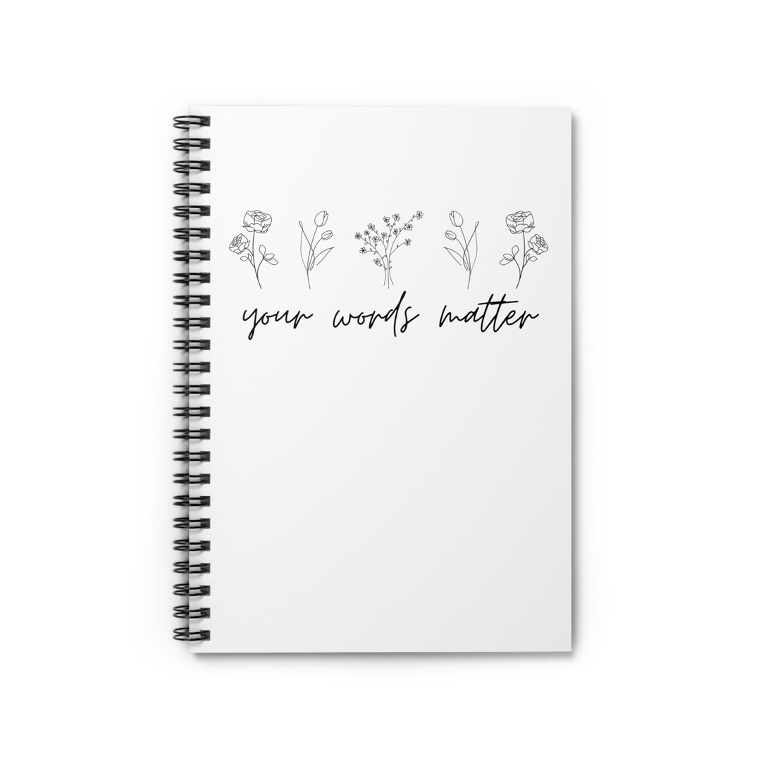 Your Words Matter Notebook, Speech Therapist Gift, SLP Gift, Speech ...