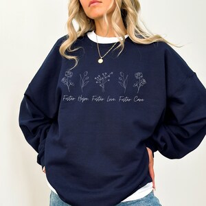 Foster Hope Foster Love, Foster Care Sweatshirt, Sweater for Foster Mom ...