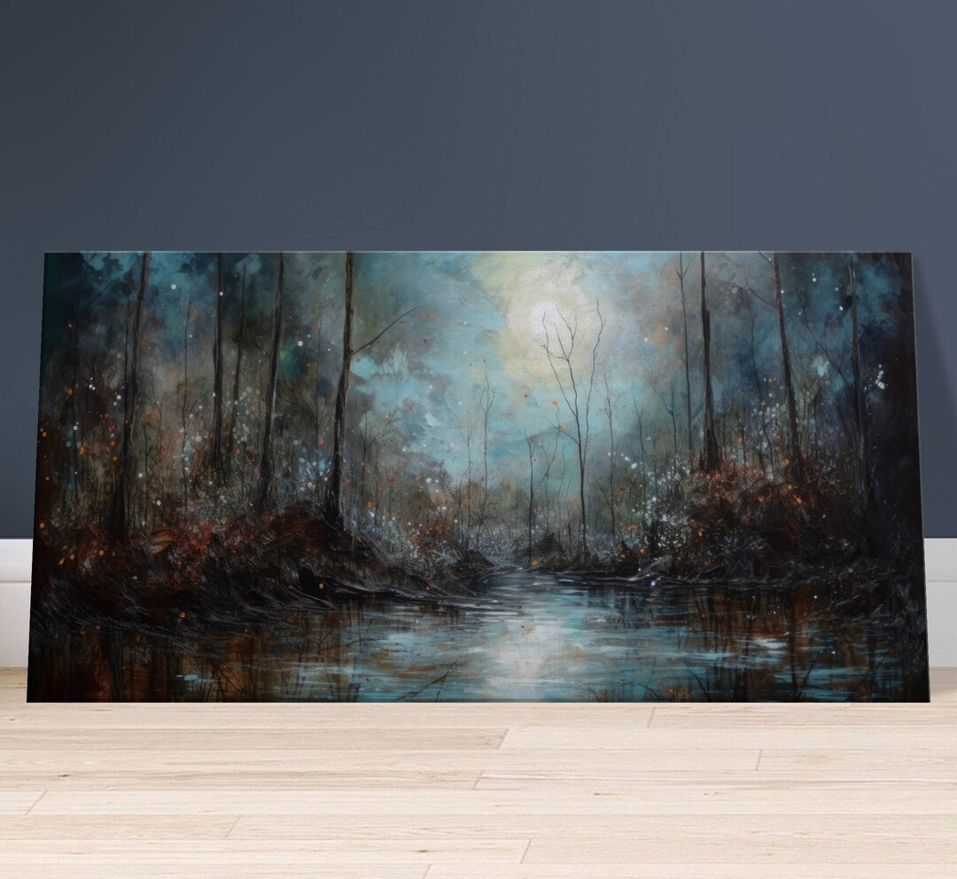 Dark Gothic Forest Canvas Print: Fantasy Nature Wall Art - Etsy