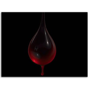 Elegant Gothic Blood Drop Poster Minimalist Horror Wall Art for Vampire ...