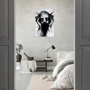 Tormented Soul - Horror Poster Print | Black-and-white Art | Dark ...