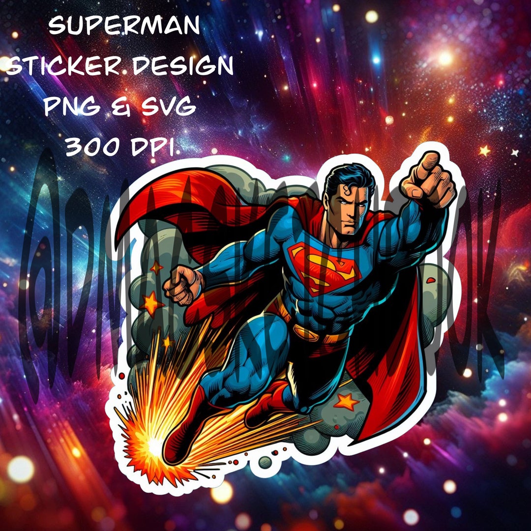 Custom Superman Easy to Print Custom T Shirt Design Logo Sticker Wall ...