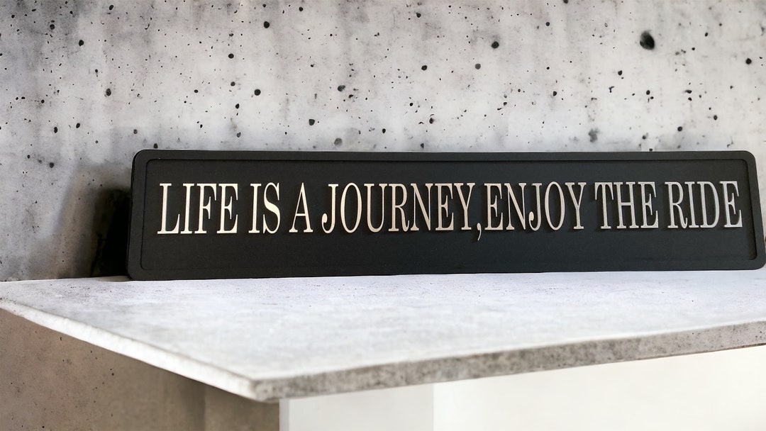 Life is a Journey , Enjoy the Ride . Motorcycle Garage Sign ...