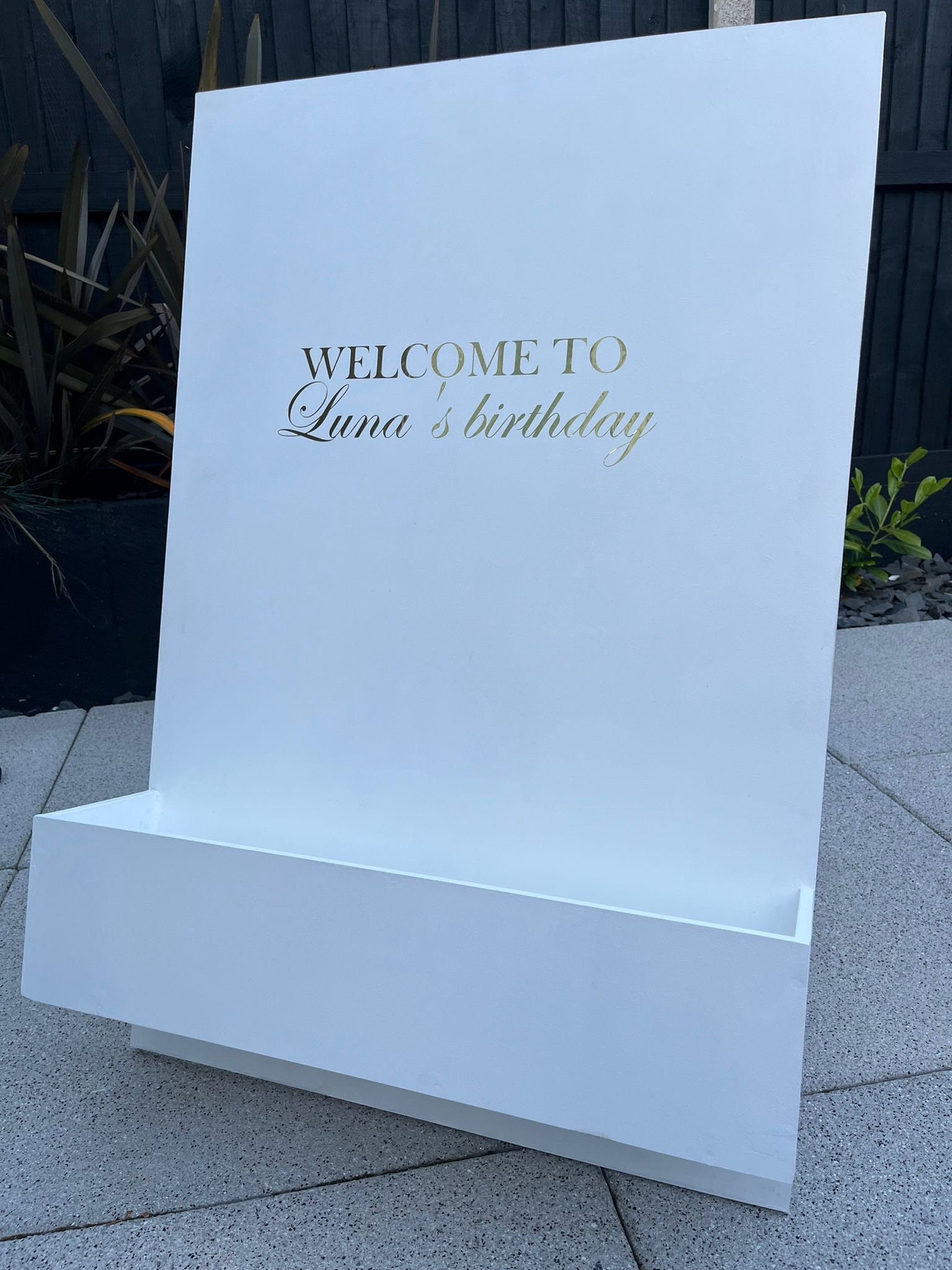 Flower Box Welcome Sign, Wedding Welcome Sign With Flower Box, Floral ...