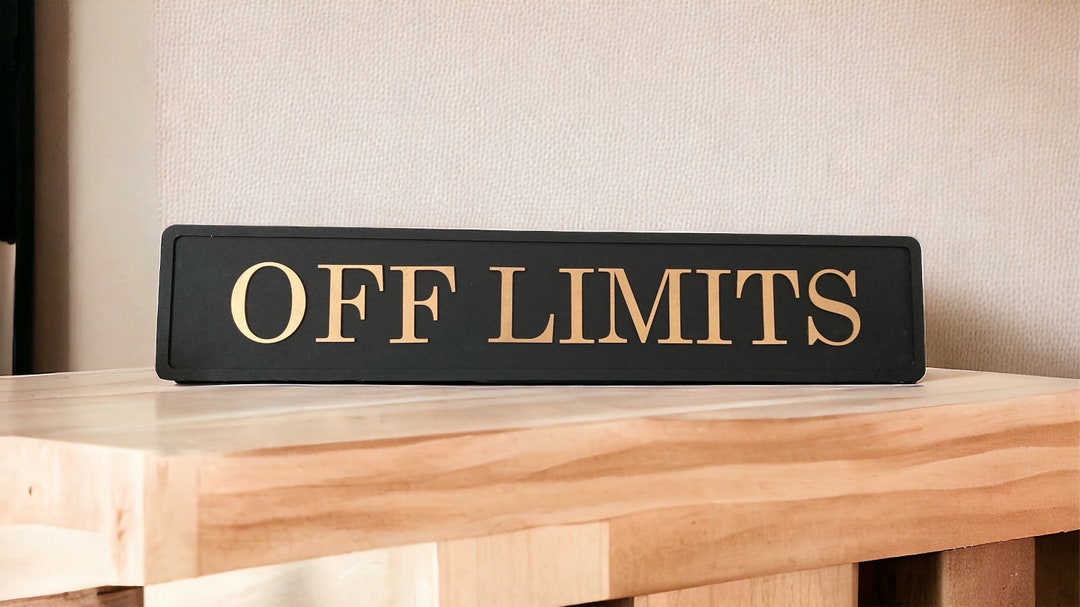 Decorative Sign off Limits - Etsy